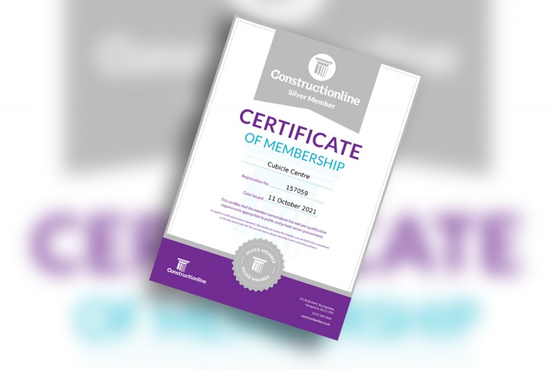 Silver Certified with Constructionline